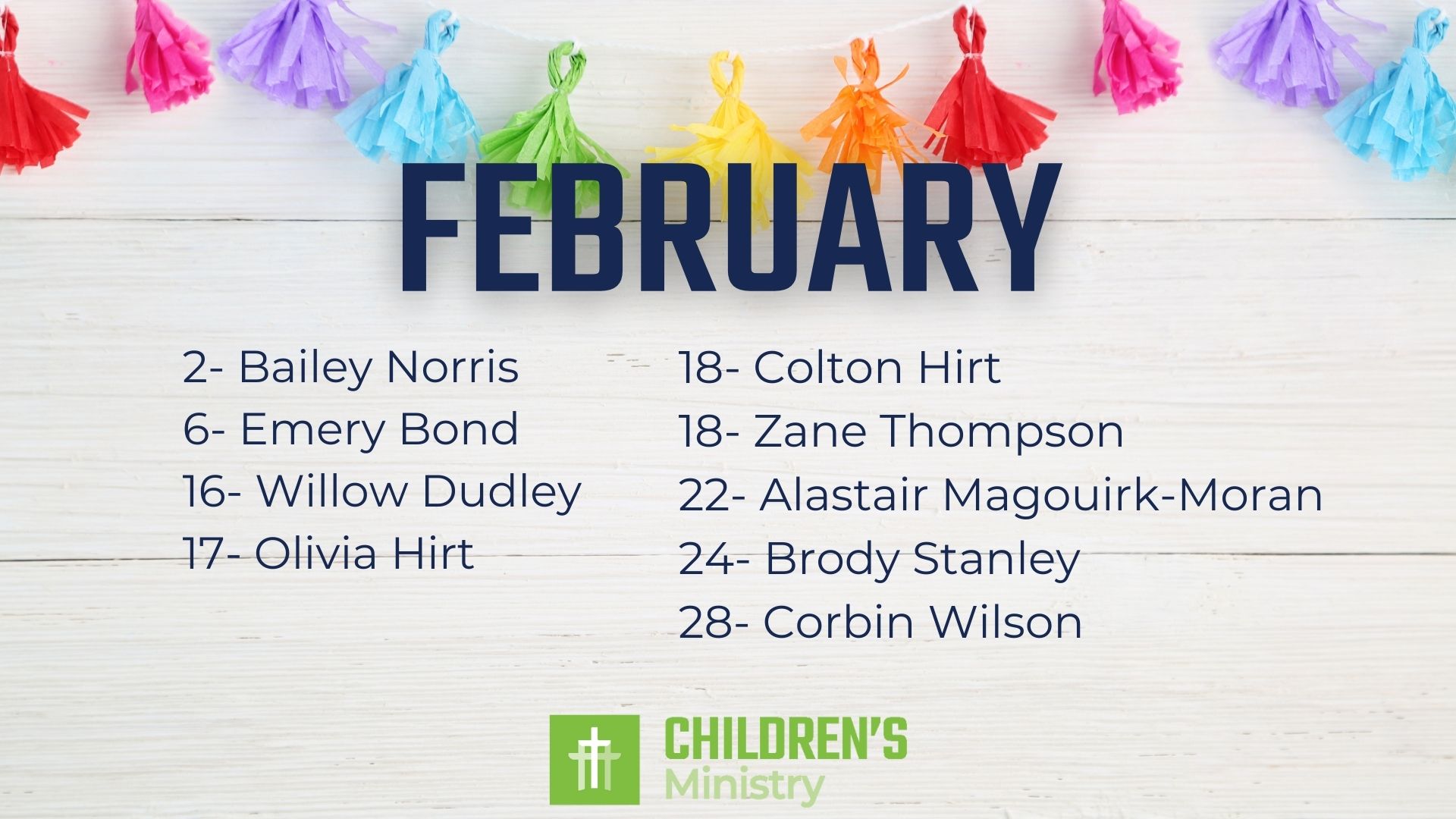 CH Kids News - February 2nd, 2022. - Chapel Hill United Methodist Church